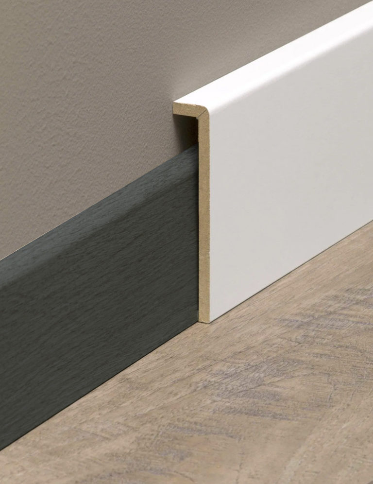Surplinthe, plinthe de recouvrement blanche - 20 x 119 mm
